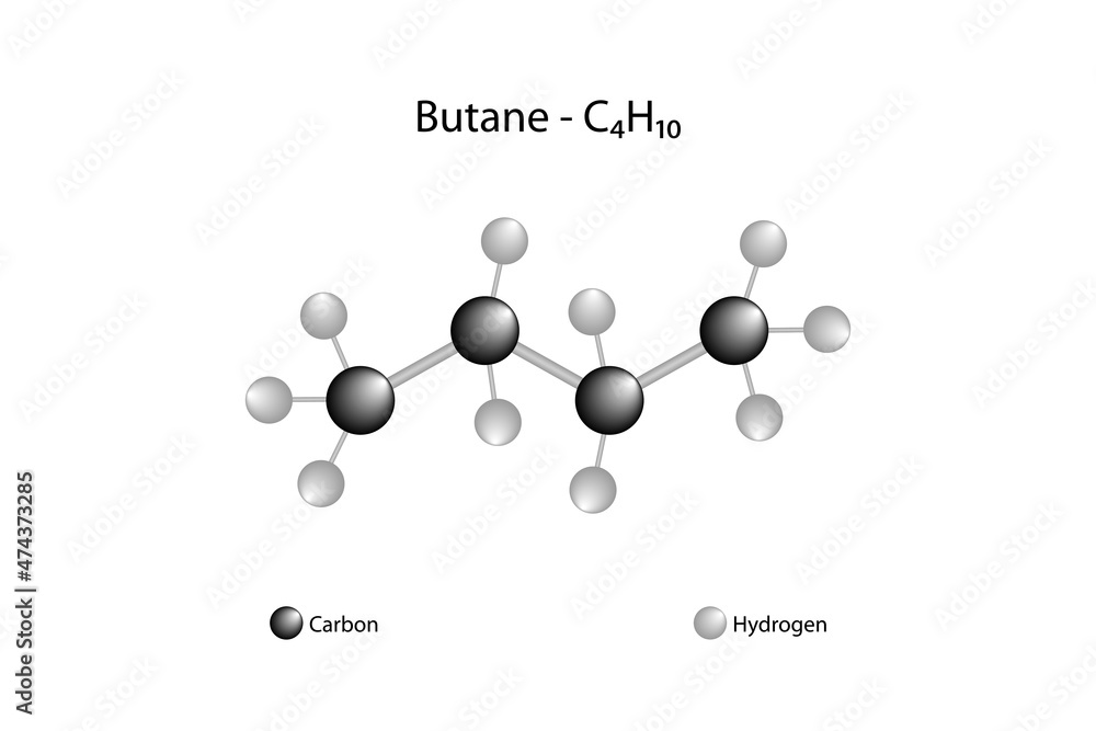 Molecular formula of butane. Butane is an unbranched compound ...