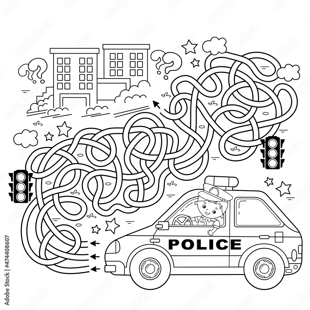Car Maze Templates