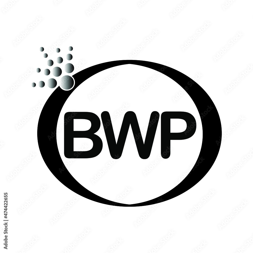 BWP logo. BWP design. Black BWP letter. BWP letter logo design. Initial ...