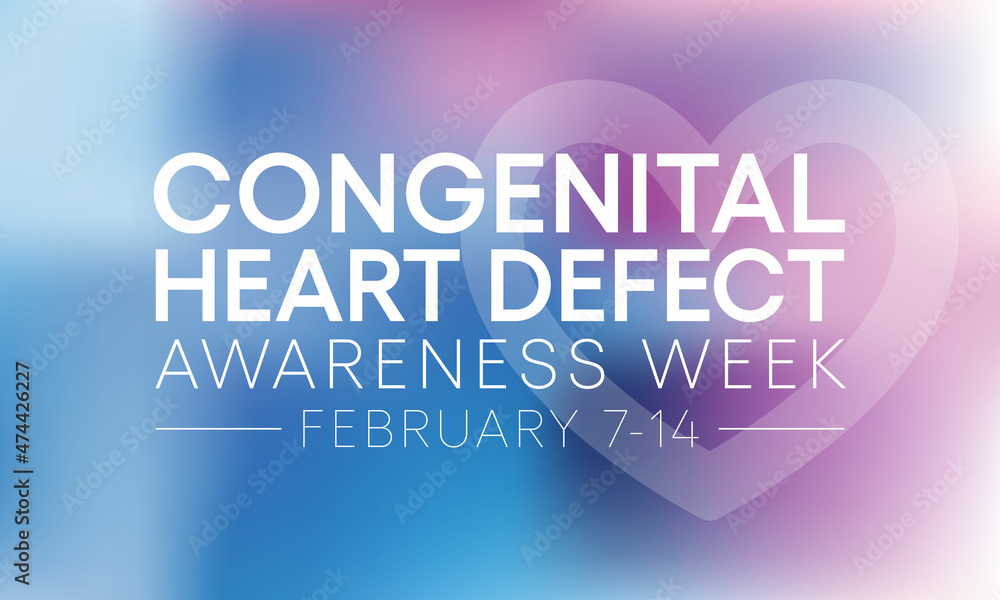 Vecteur Stock Congenital Heart defect (CHD) awareness week is observed ...