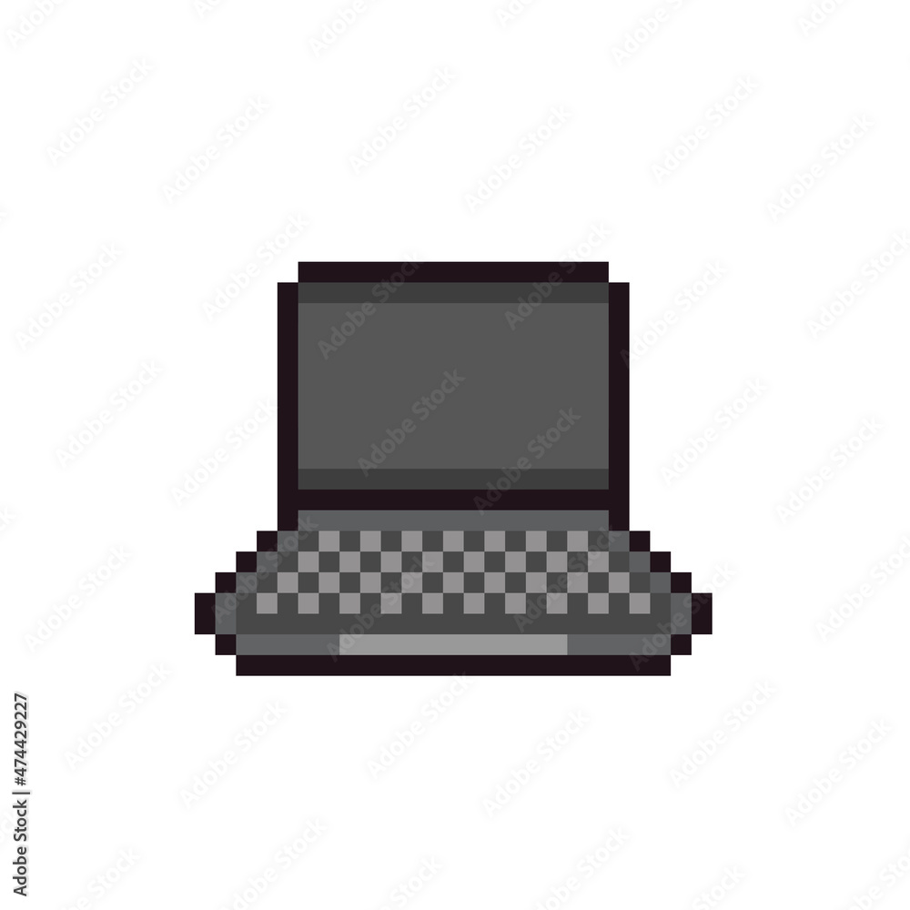 Pixel Art - Notebook, illustration Stock Vector | Adobe Stock