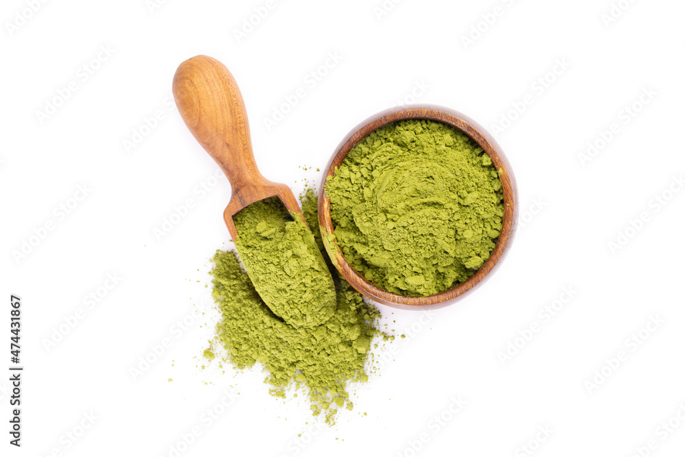 Henna powder on white background Stock Photo | Adobe Stock