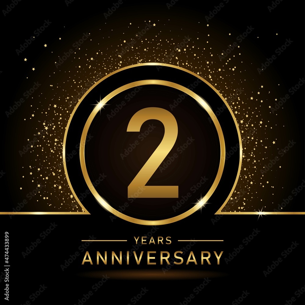 2nd anniversary logo. Golden anniversary celebration logo design for ...