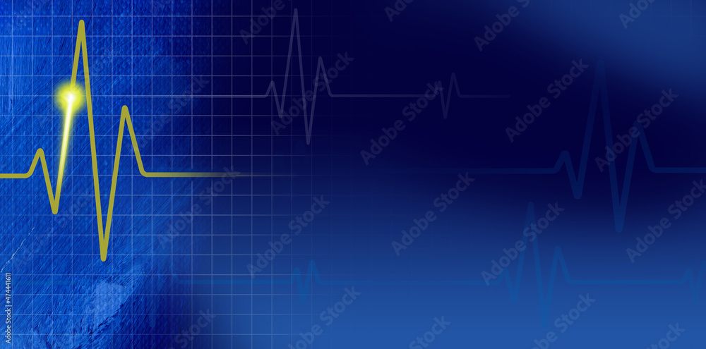 EKG heartbeat Graphic Abstract background as side header Stock ...