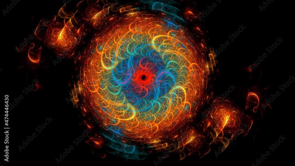 Abstract holographic gradient rainbow animation. 4K motion graphic ...