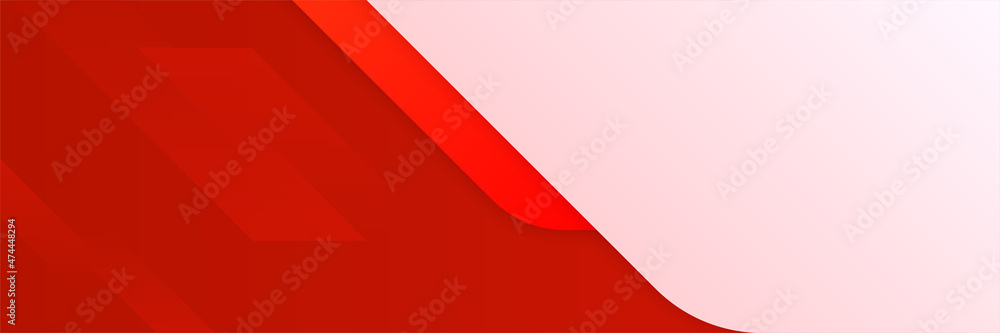 Modern red abstract banner background Stock Vector | Adobe Stock