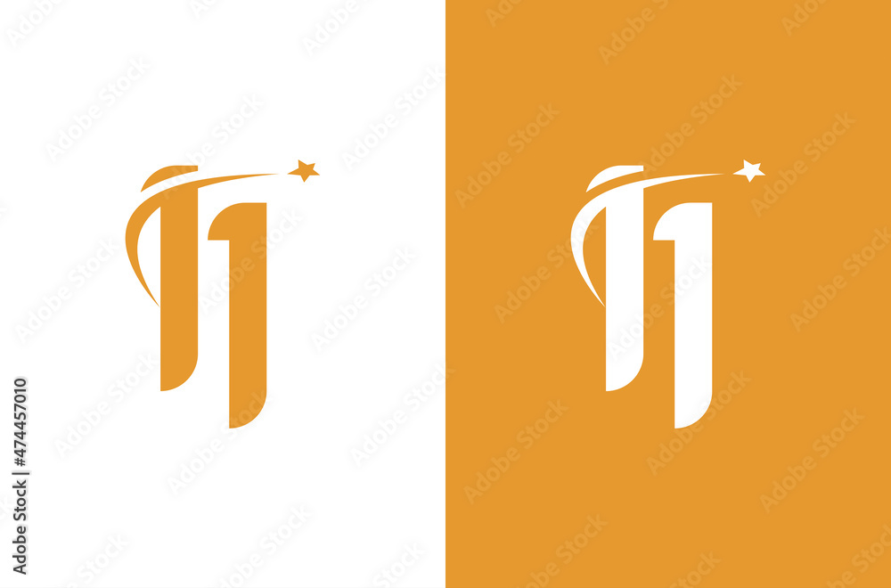 Number 11 logo with star concept Stock Vector | Adobe Stock