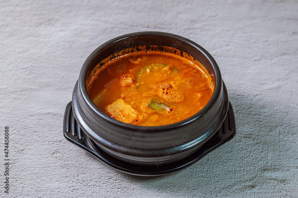 Cheonggukjang, Korean style rich soybean paste stew : A stew made with ...