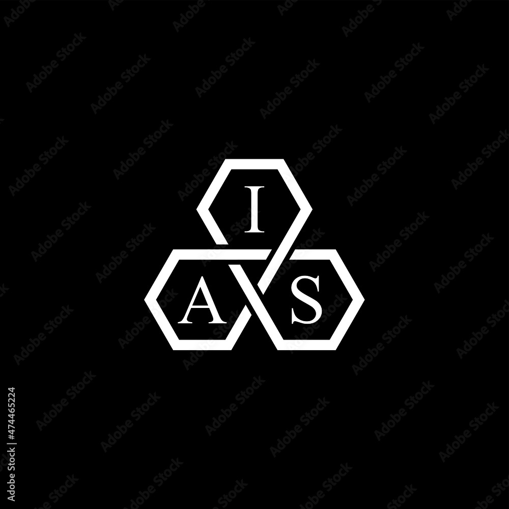 IAS Letter Initial Logo Design Template Vector Illustration Stock ...