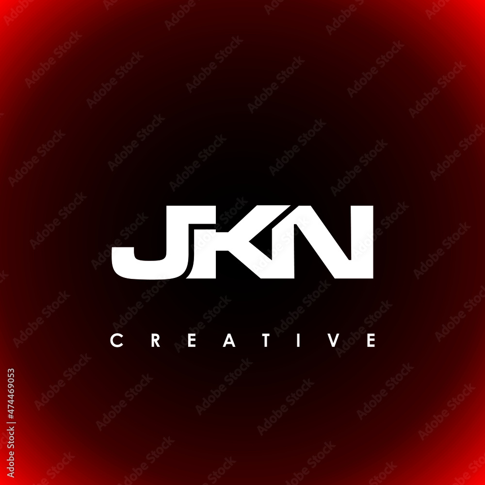 JKN Letter Initial Logo Design Template Vector Illustration Stock ...