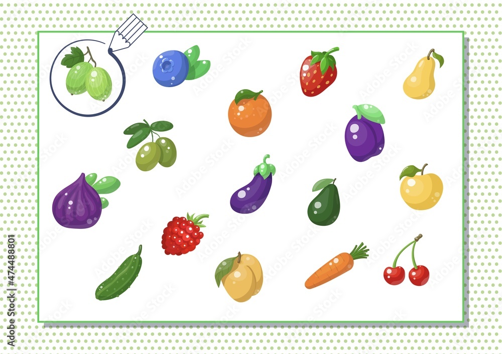 Circle green color. Kindergarten worksheet to help children strengthen ...