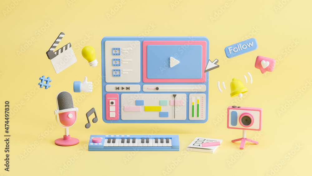 Content creator vlogger blogger influence creative media production ...