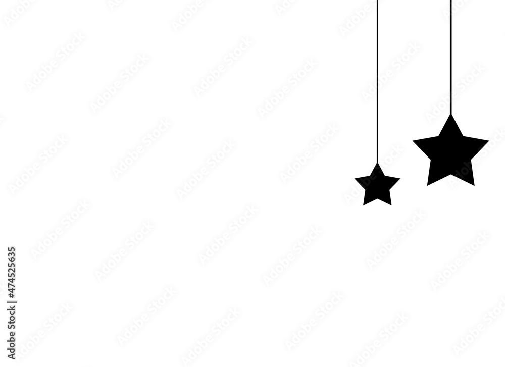Star hanging from top isolated on png or transparent background ...