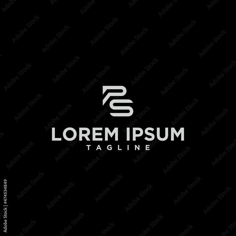 ps monogram logo design inspiration Stock Vector | Adobe Stock