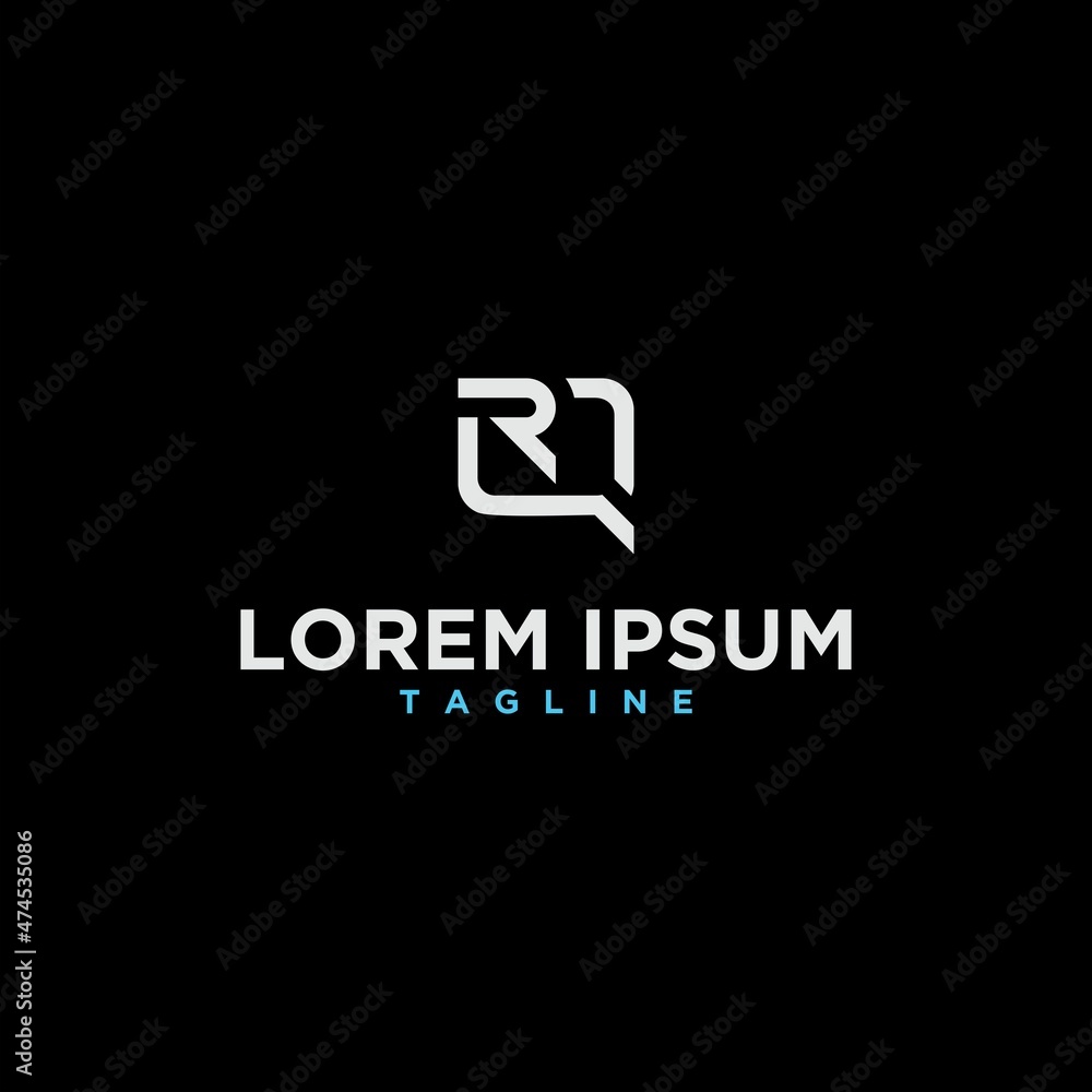 rq monogram logo design inspiration Stock Vector | Adobe Stock