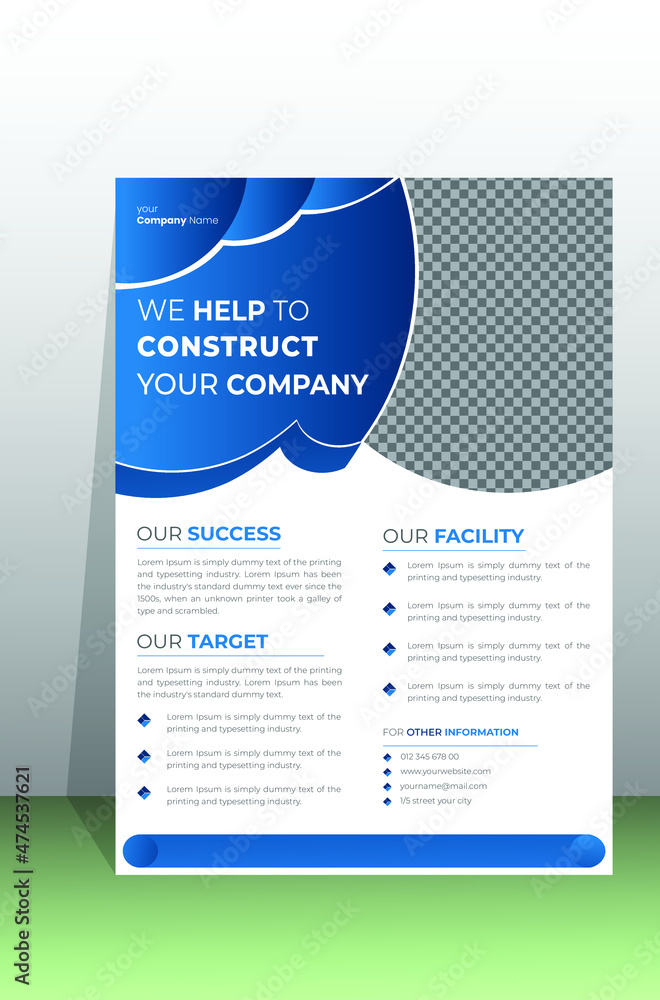 Flyer template layout design,modern design template for poster flyer ...