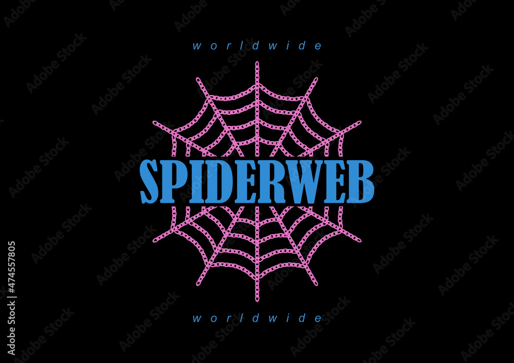 Spider web t shirt design, vector graphic, typographic poster or ...