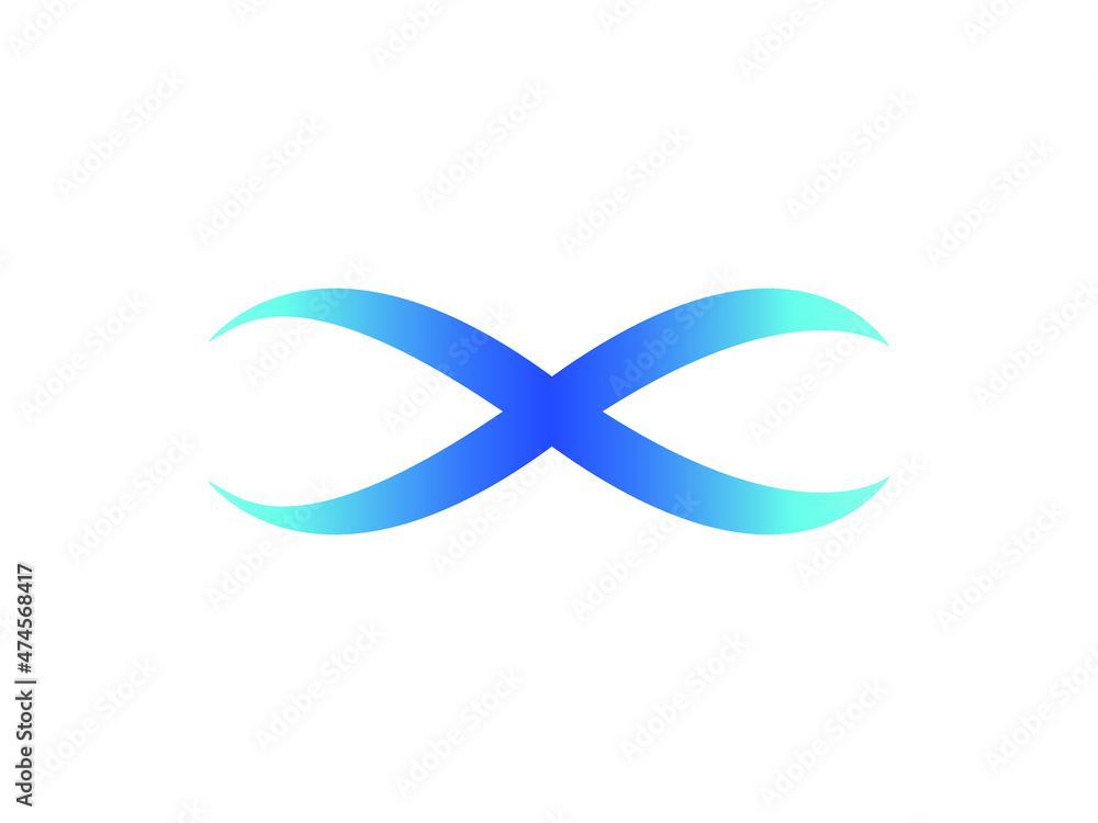 Blue Infinity logo Design Vector and illustration. Icon Symbol Template ...