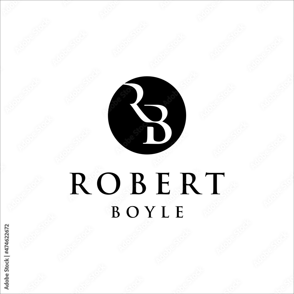 Robert Boyle Logo Design. Luxury RB lettering. Stock Vector | Adobe Stock