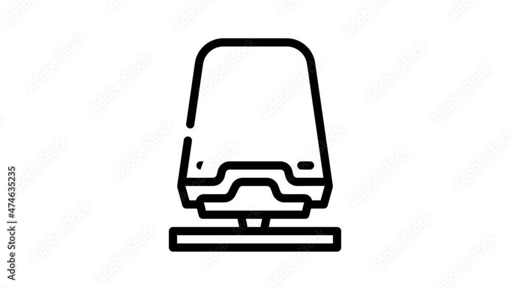 maglev railway animated line icon maglev railway sign. isolated on ...