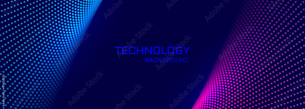 Technology banner background with connecting dotted design Stock Vector ... Technology banner background with connecting dotted design Stock Vector ...