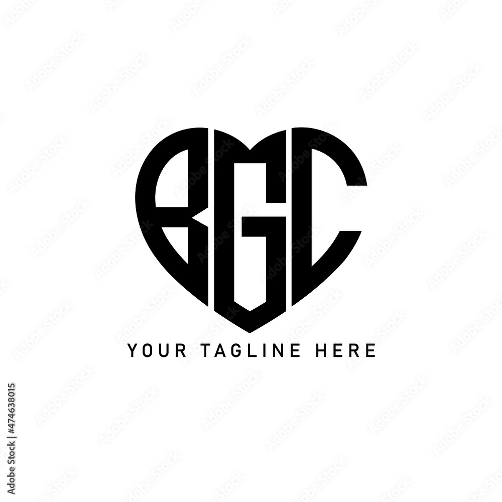 BGC letter logo design on white background.BGC creative initiale vector letter logo concept.BGC ...