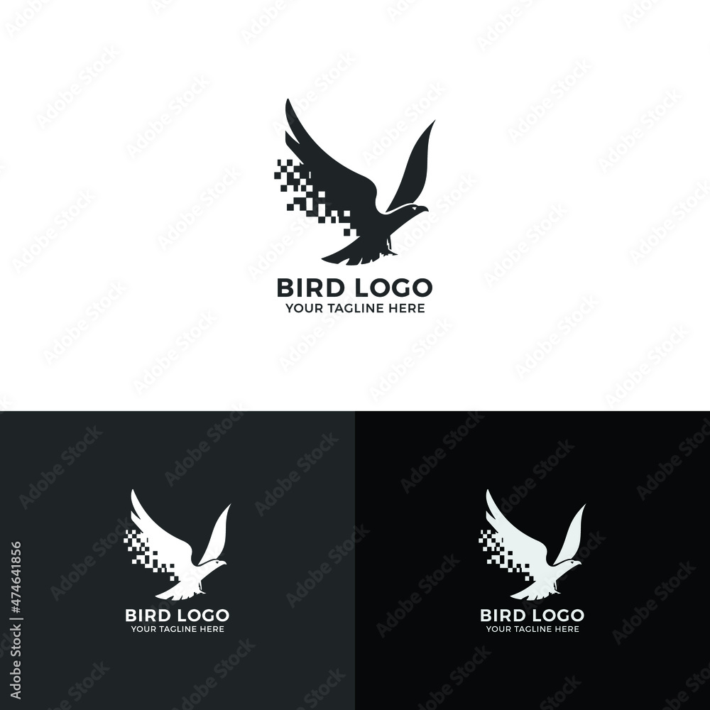 Bird Logo Design - Logo Template Stock Vector | Adobe Stock