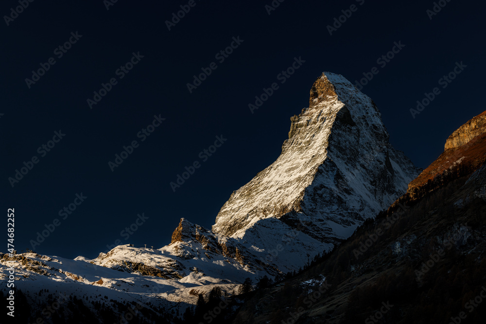 Sun-Bathed Matterhorn My airbnb had a perfect view of the Matterhorn ...