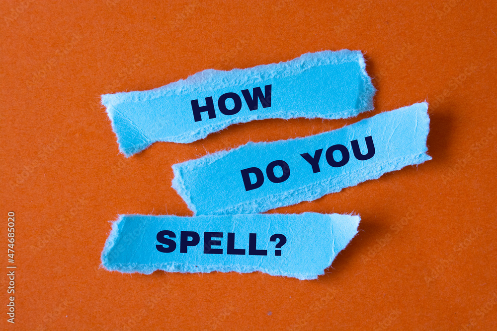 How Do You Spell Torn Paper Revealing Words Idea For Spelling Bee