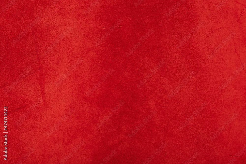 Red matte background of suede fabric, closeup. Texture of seamless ...