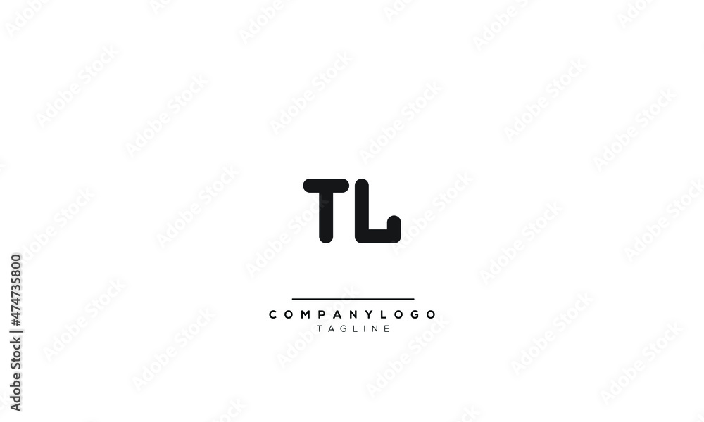 Alphabet letters Initials Monogram logo TL, TL INITIAL, TL letter Stock ...