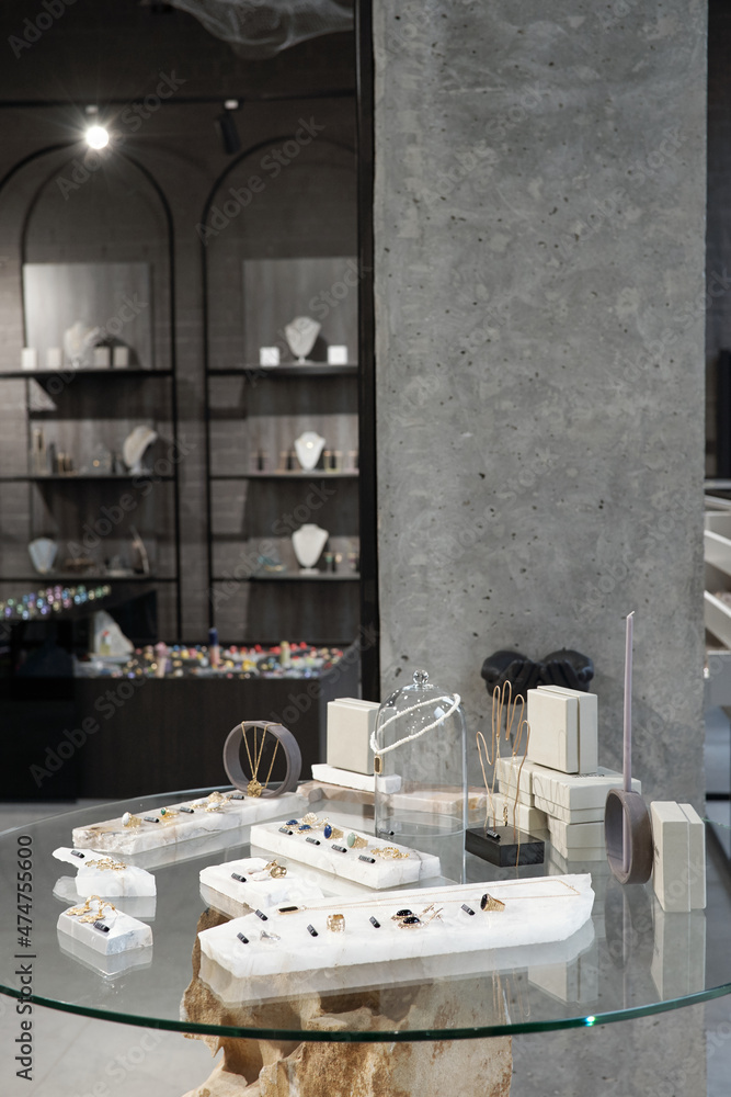 Jewelry Display Glass Table