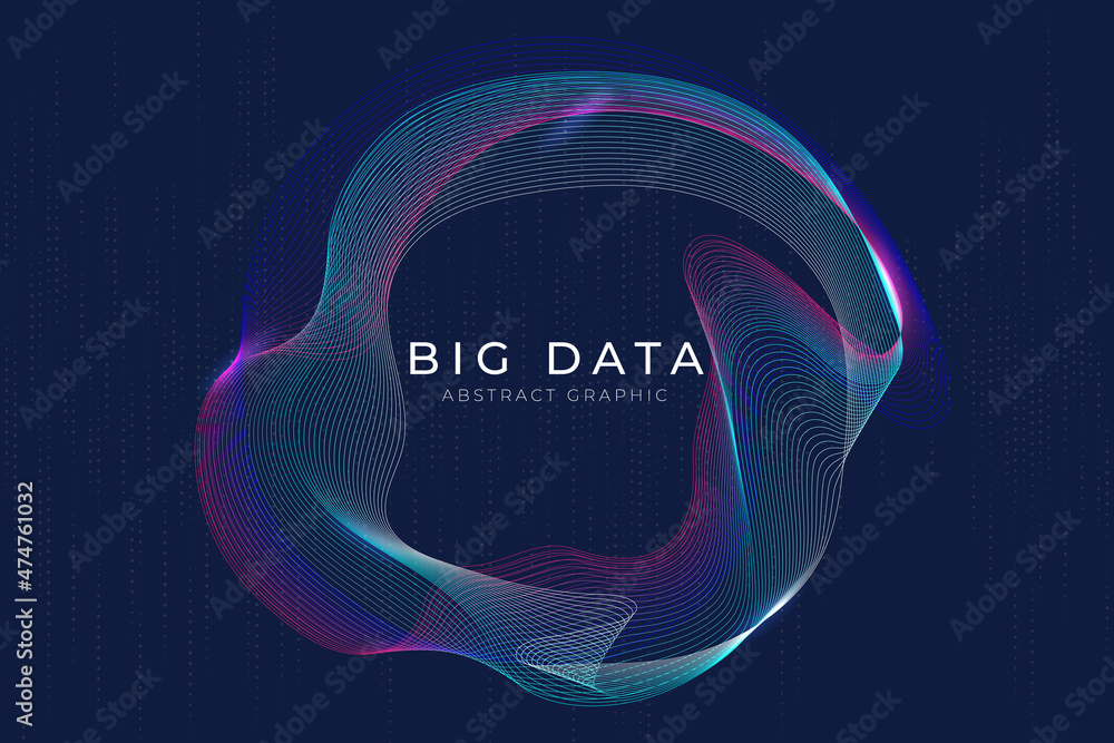 Artificial intelligence background. Digital technology, deep learning ...