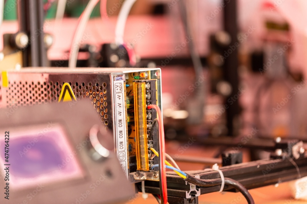 The 3D printing machine make the 3D model by material. The hi ...