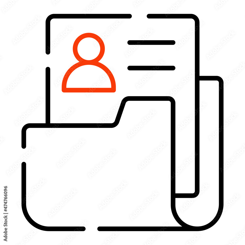 Cv Folder Stock Vector | Adobe Stock