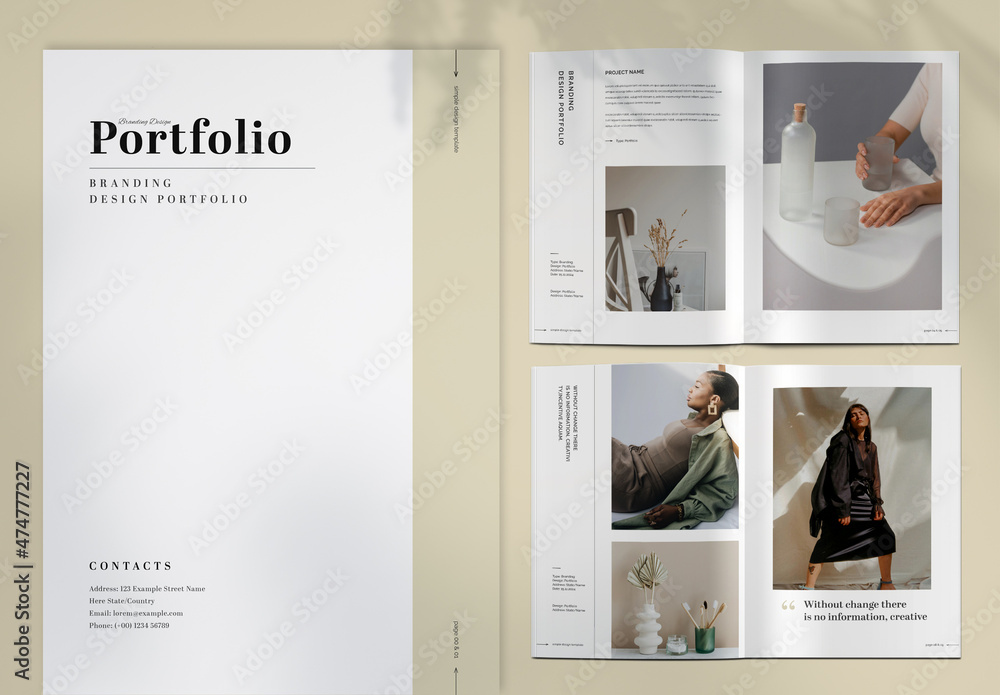 Portfolio Layout Stock Template | Adobe Stock