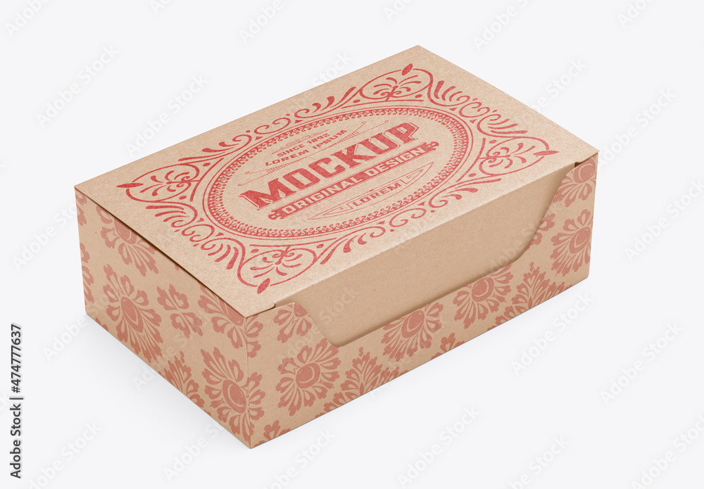 Closed Box Card Mockup Stock Template | Adobe Stock