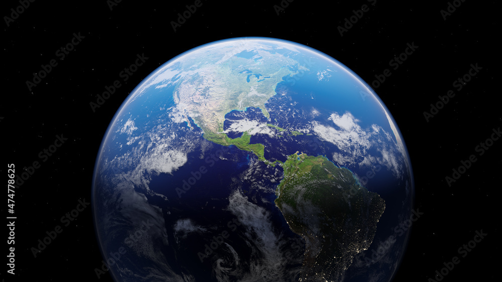 Planet Earth in space. High Resolution view. Elements of this image ...