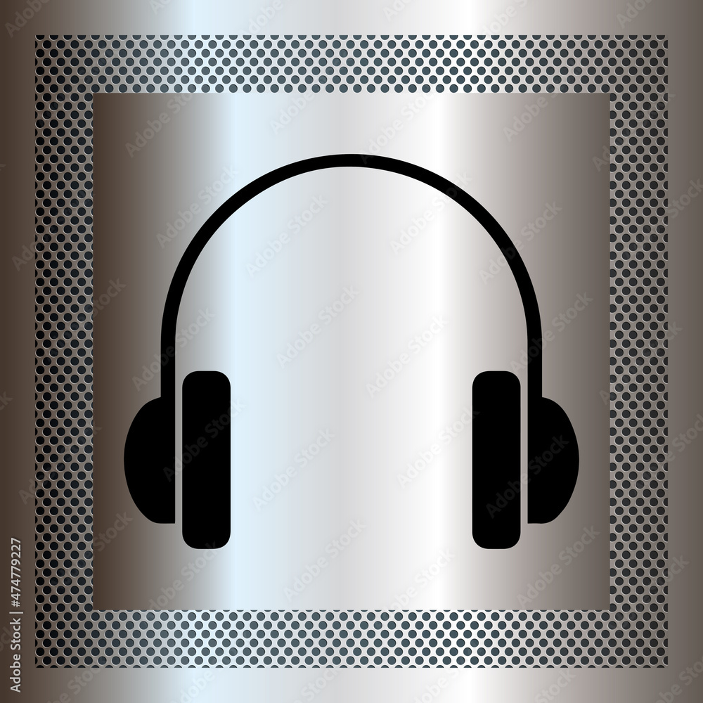 Logo casque audio. Stock Vector | Adobe Stock