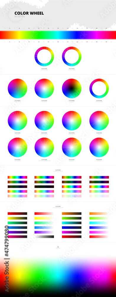 Color Wheel In Depth Stock Vector | Adobe Stock
