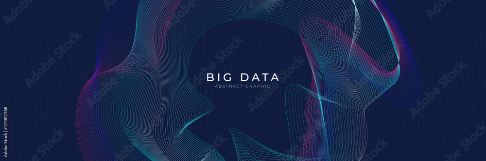 Artificial intelligence background. Digital technology, deep learning ...