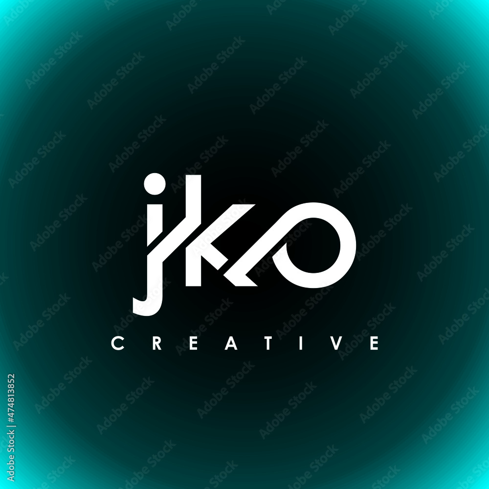 JKO Letter Initial Logo Design Template Vector Illustration Stock ...