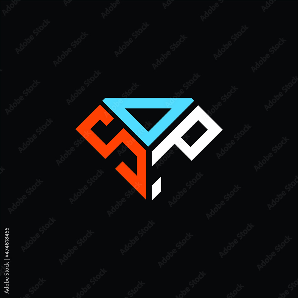 SDP letter logo creative design. SDP unique design, SOP letter logo ...