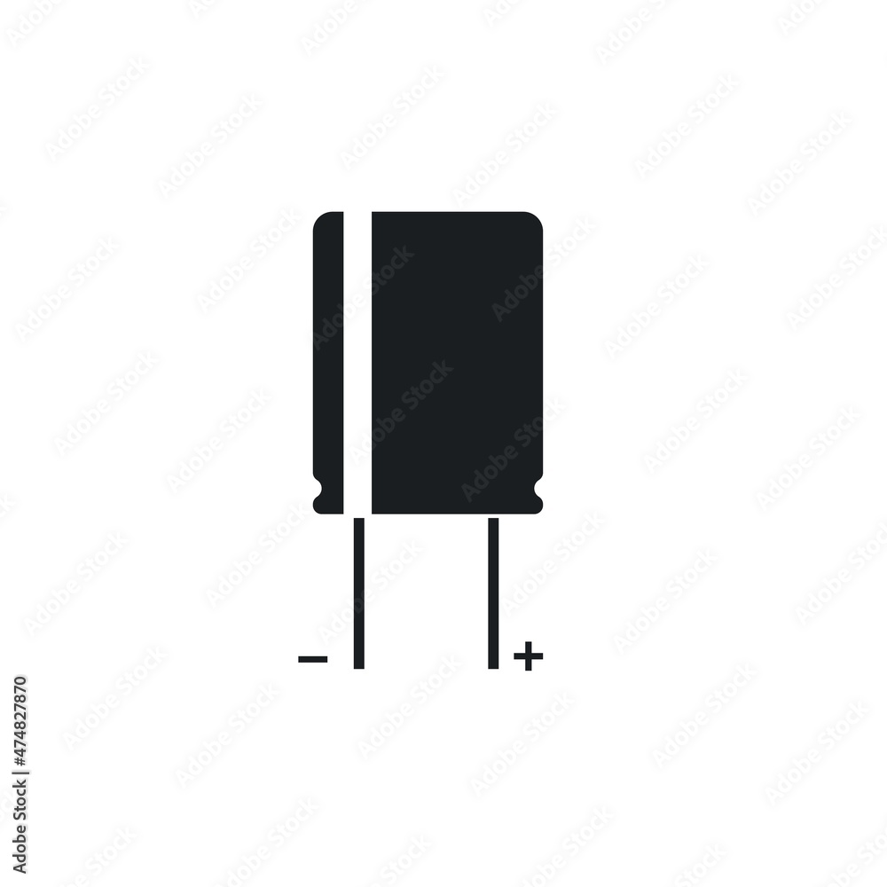 capasitor icon vector element design Stock Vector | Adobe Stock