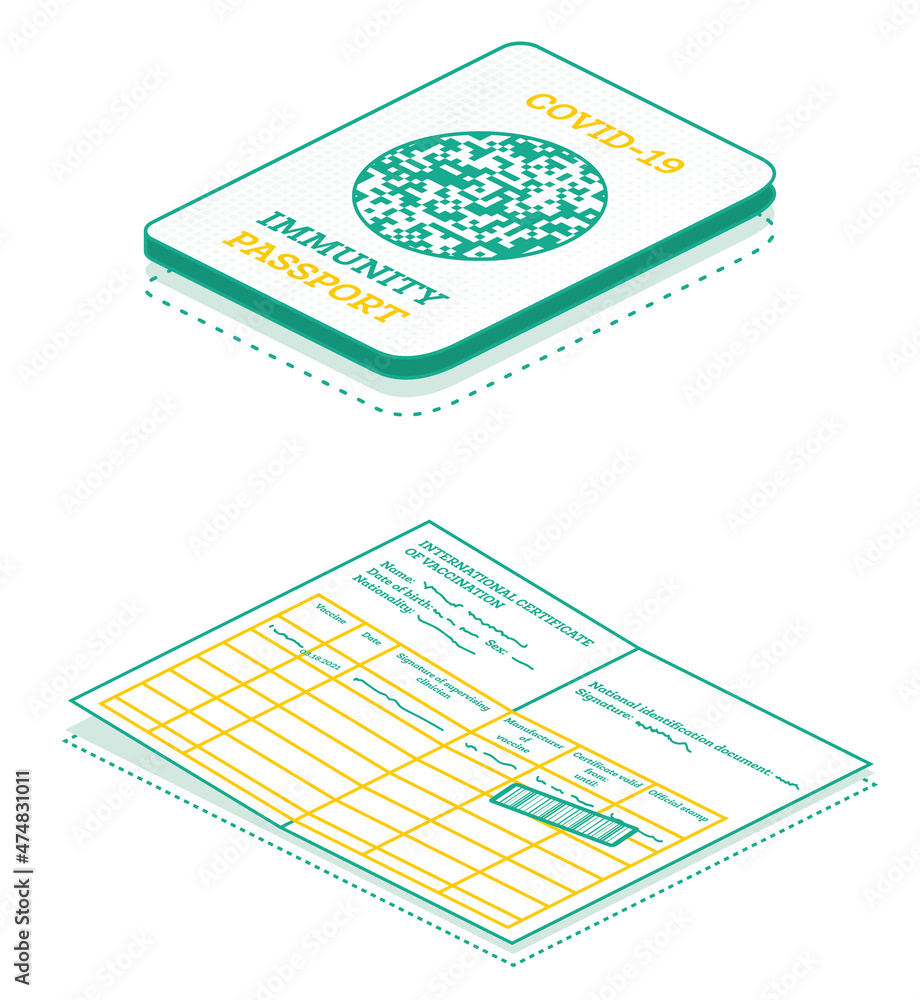 Isometric Immunity Passport and International Certificate of ...