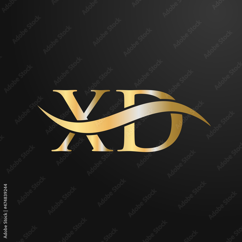 Letter XD Logo Design Template. XD, X D Letter Logo Modern, Flat ...