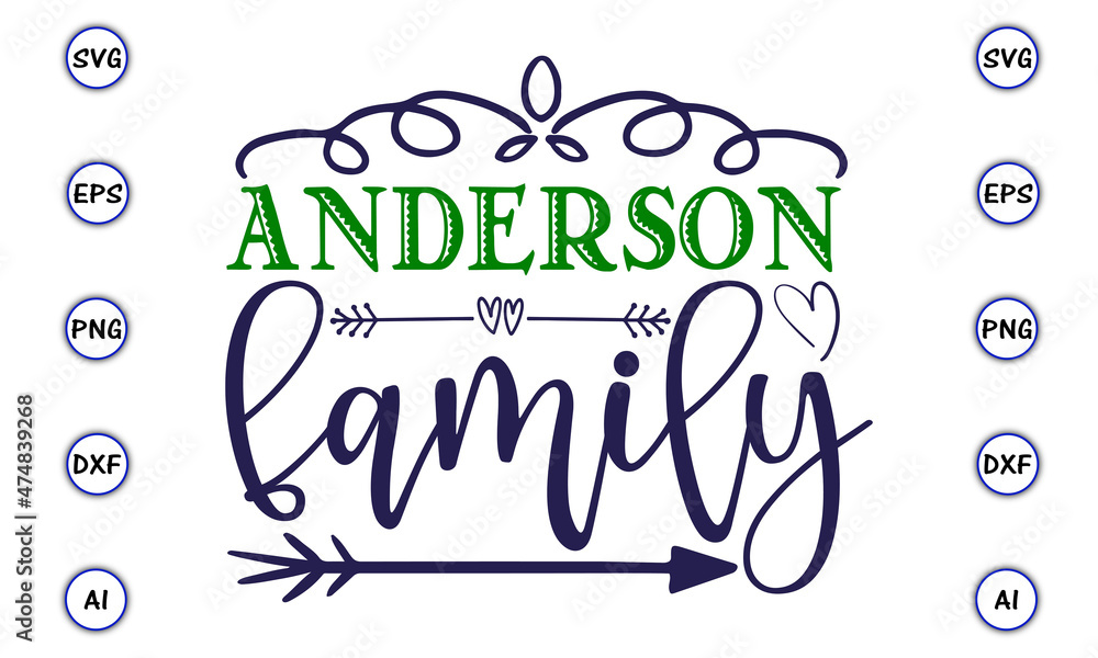 Vecteur Stock Anderson family SVG, Monogram SVG Bundle, Monogram ... Vecteur Stock Anderson family SVG, Monogram SVG Bundle, Monogram ...