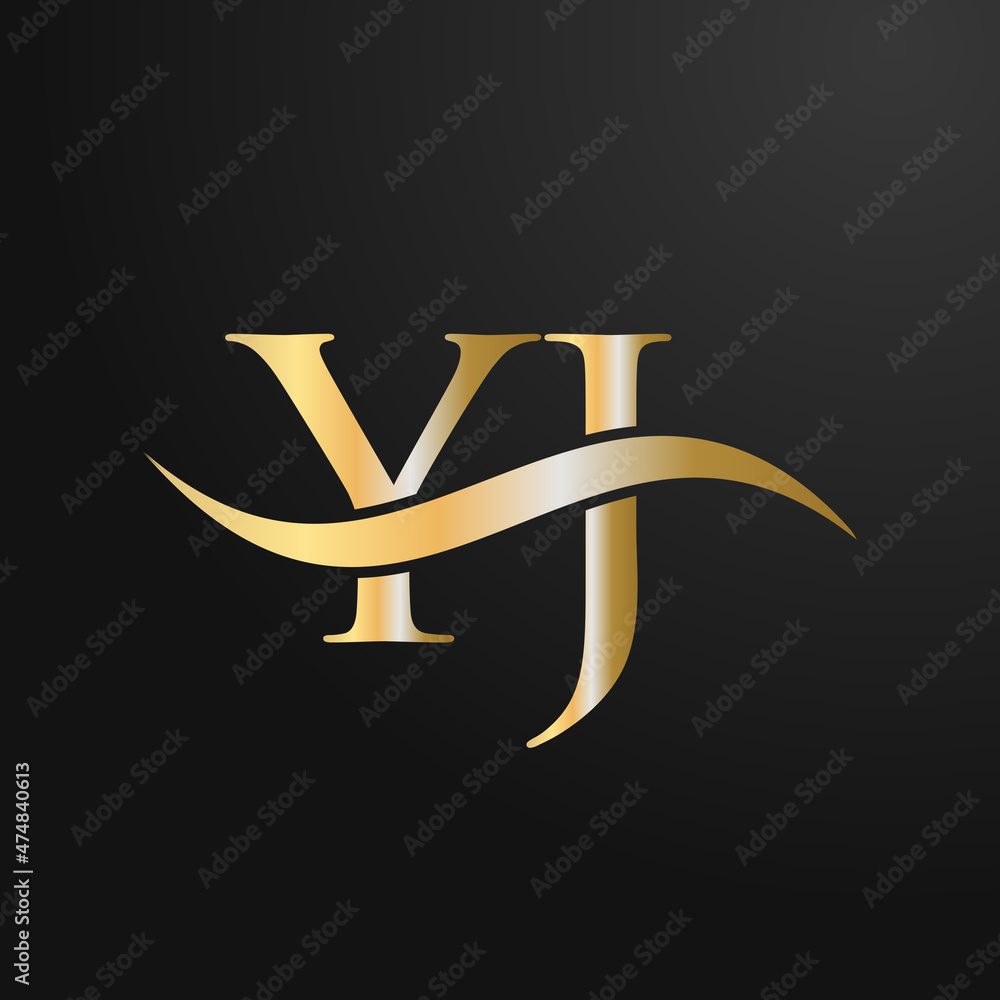 Letter YJ Logo Design Template. YJ, Y J Letter Logo Modern, Flat ...