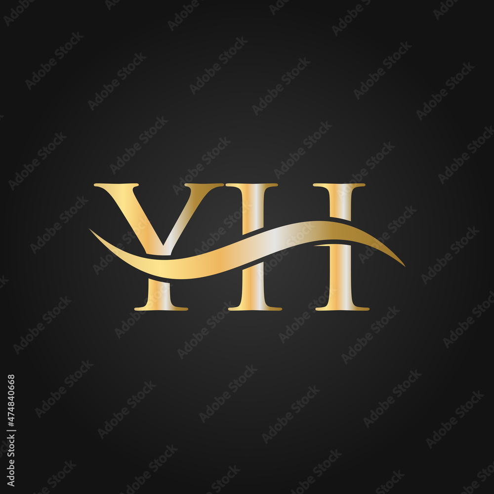 Letter YH Logo Design Template. YH, Y H Letter Logo Modern, Flat ...