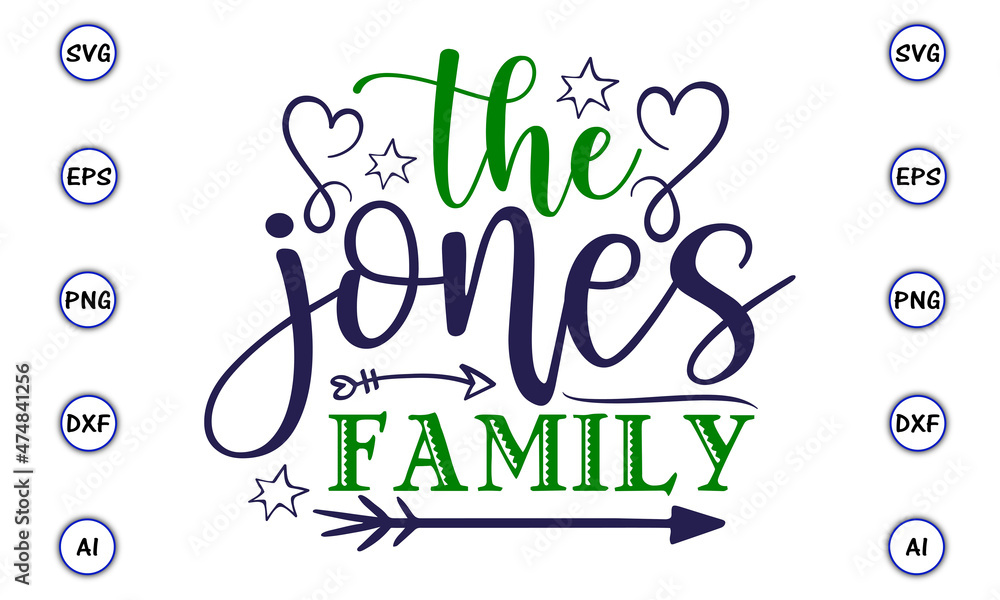 The jones family SVG, Monogram SVG Bundle, Monogram sublimation ...